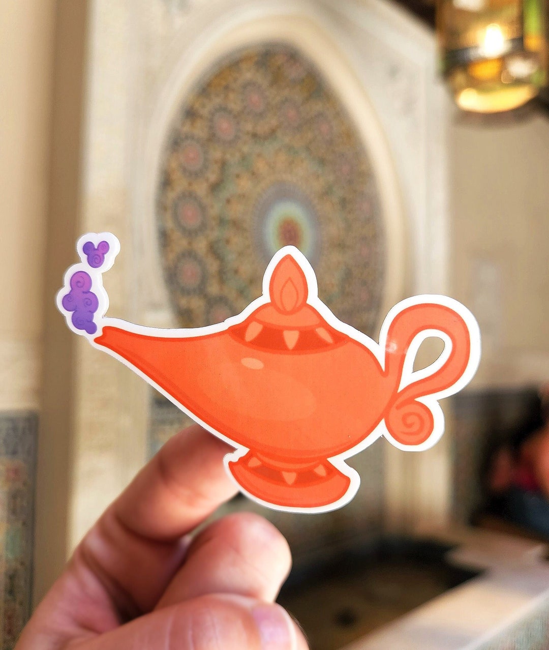Genie Lamp Waterproof Vinyl Sticker - Disney Aladdin Decal - Etsy