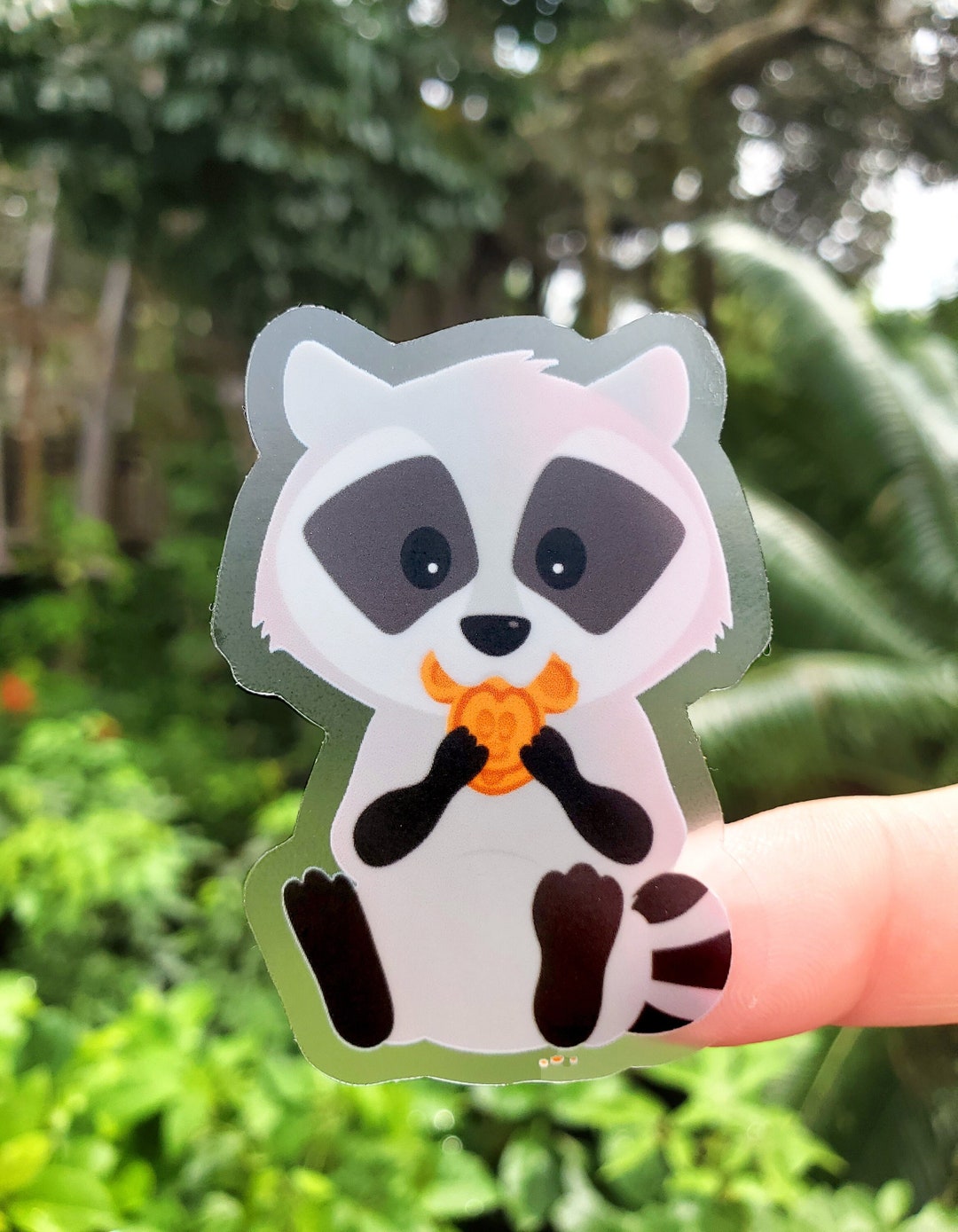 Meeko With Mickey Waffle Waterproof Transparent Vinyl Sticker - Disney ...