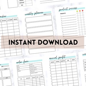 Editable Business Planner, Small Business Organiser, Printable Planner ...