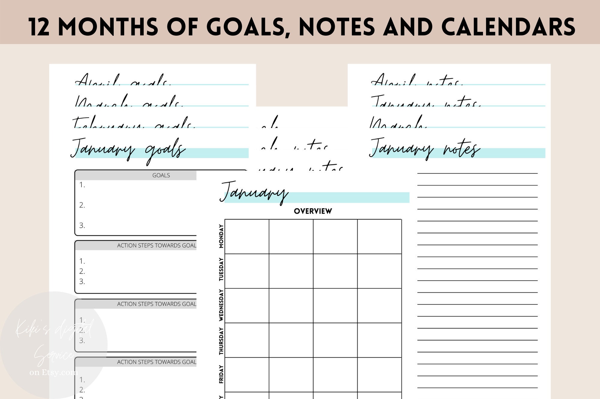 Editable Business Planner, Small Business Organiser, Printable Planner ...