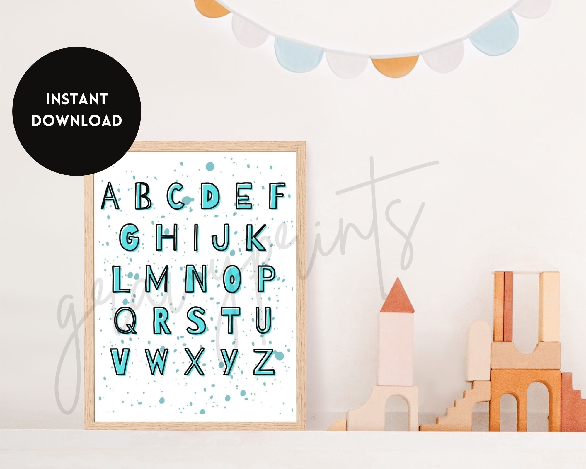 Nursery Classroom Kids Poster Set Digital Print 8X10 - Etsy