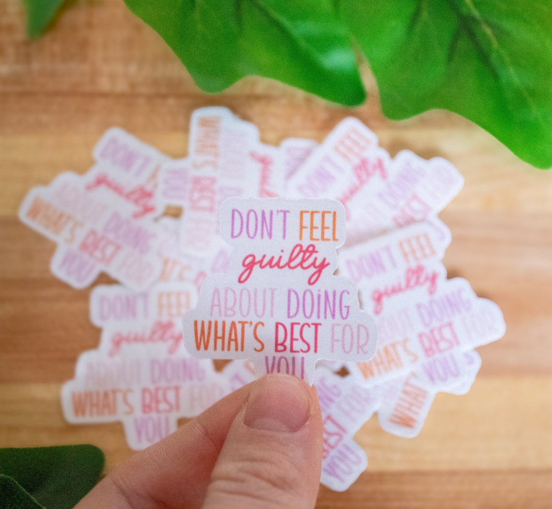 Groovy Cute Sticker, Inspirational Quote Sticker, Aesthetic Sticker for ...