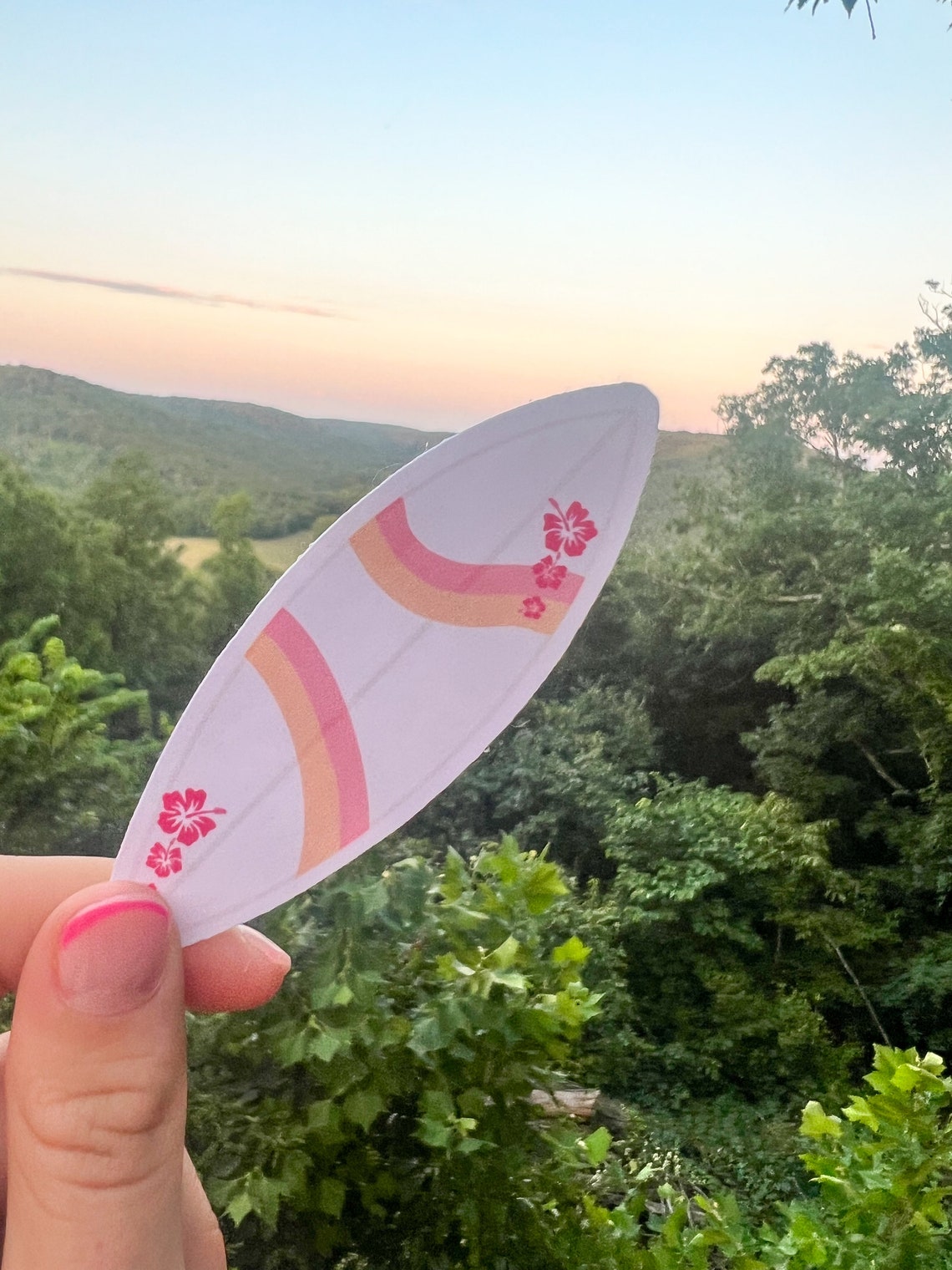 Surfboard Sticker, Beachy Sticker, Aesthetic Surfboard Sticker, Beach ...
