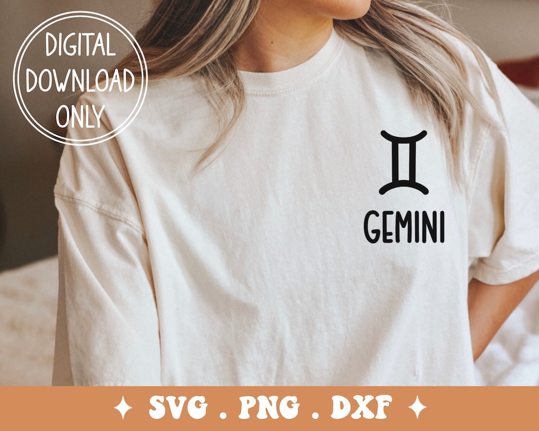 Gemini SVG, PNG, DXF Digital File - Etsy