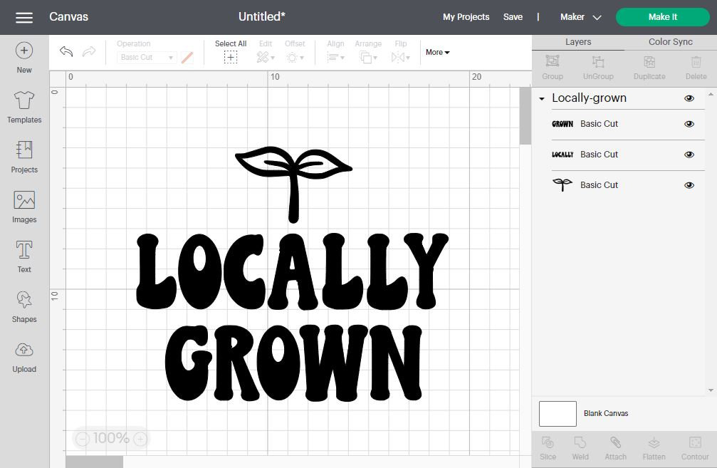 Locally Grown SVG PNG DXF Digital File - Etsy