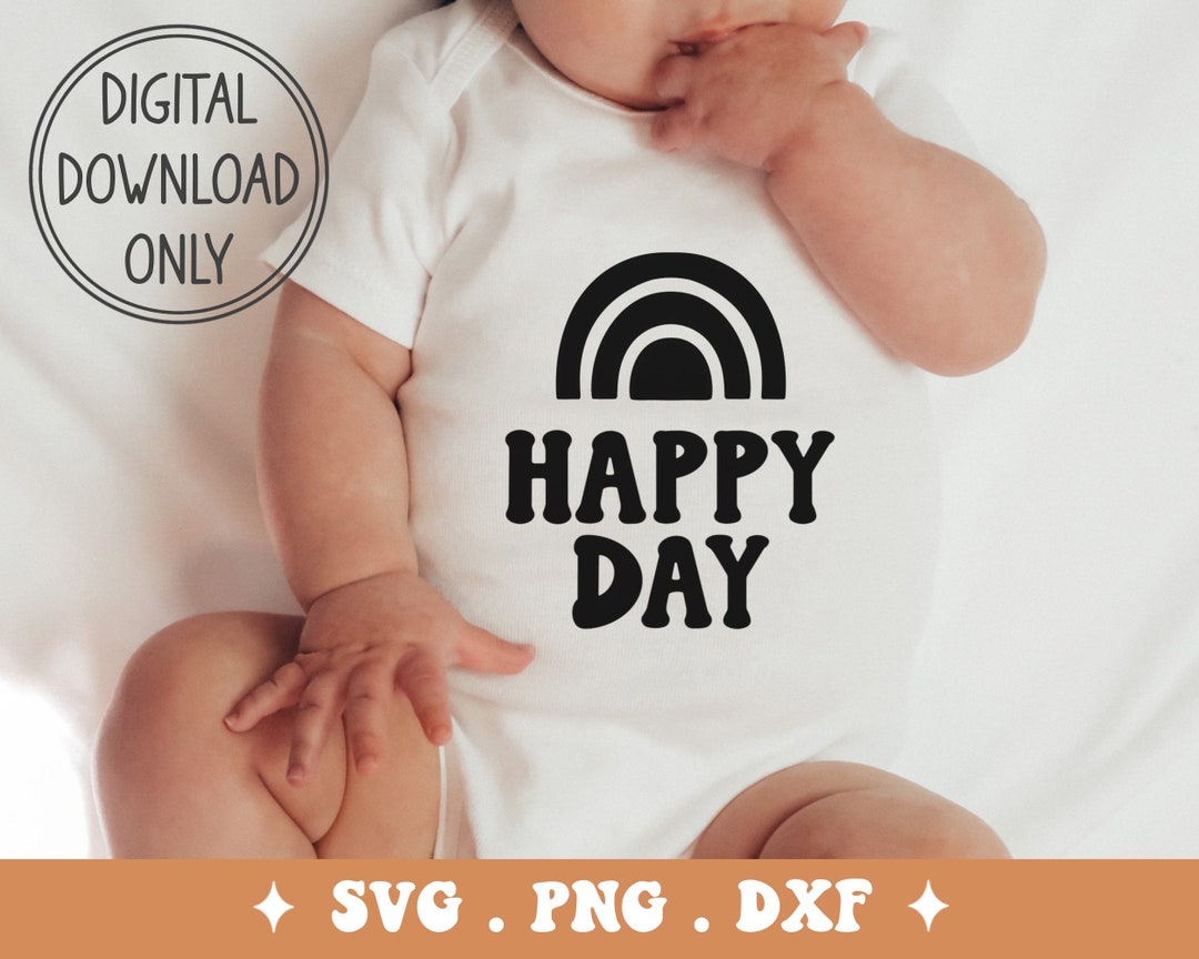 Happy Day SVG PNG DXF Digital File - Etsy