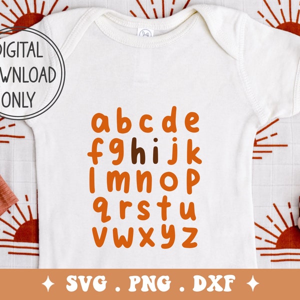 Hi Alphabet Svg - Etsy