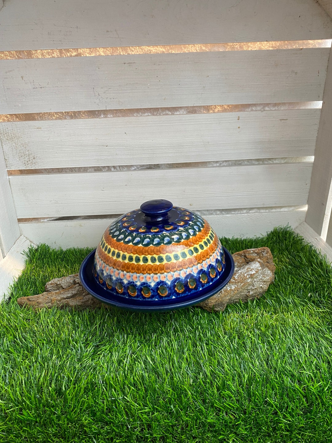 Butterdose / Käsedose / Butterglocke von Hans Holland Töpferei seit ...