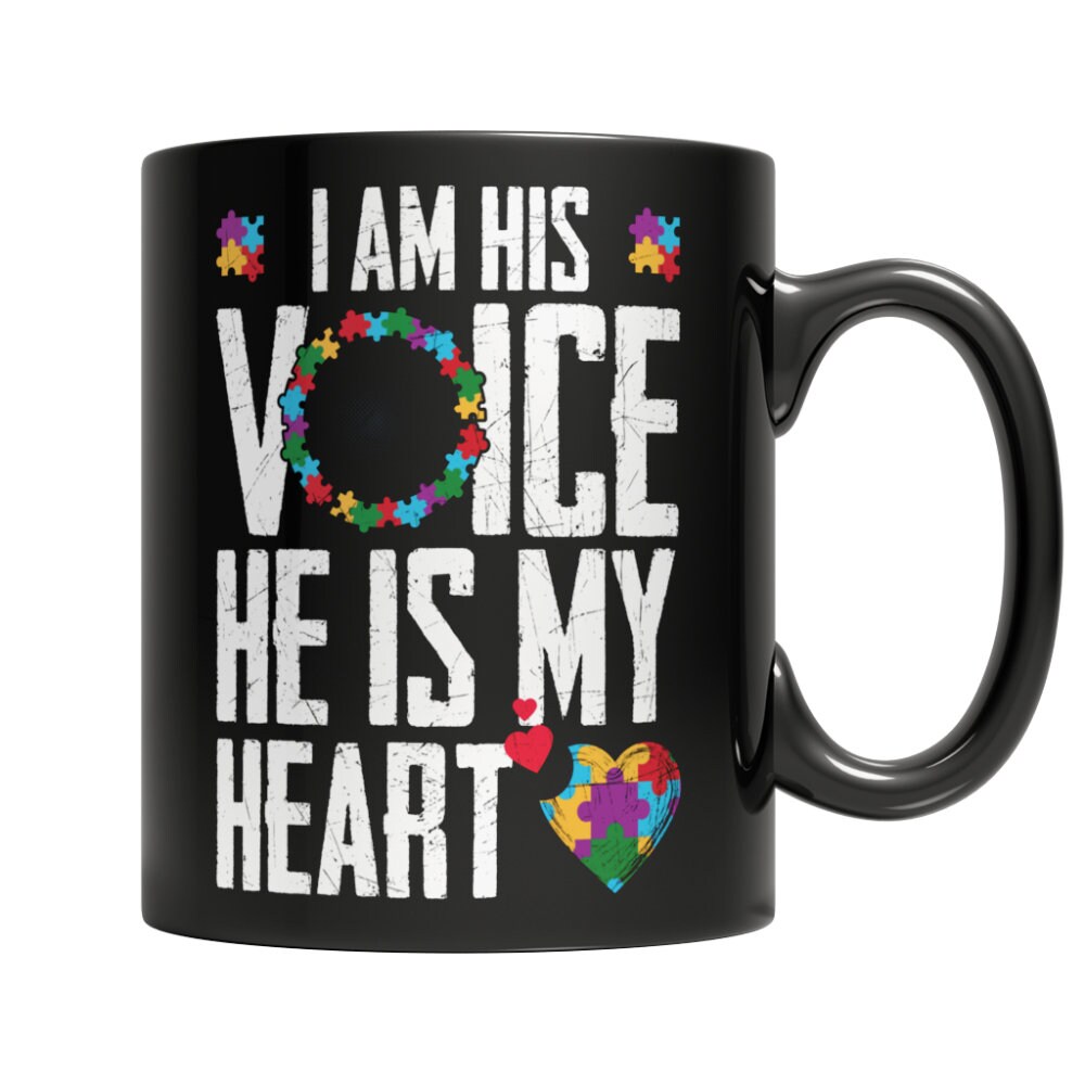 I Am His Voice He Is My Heart Autism Awareness | Etsy