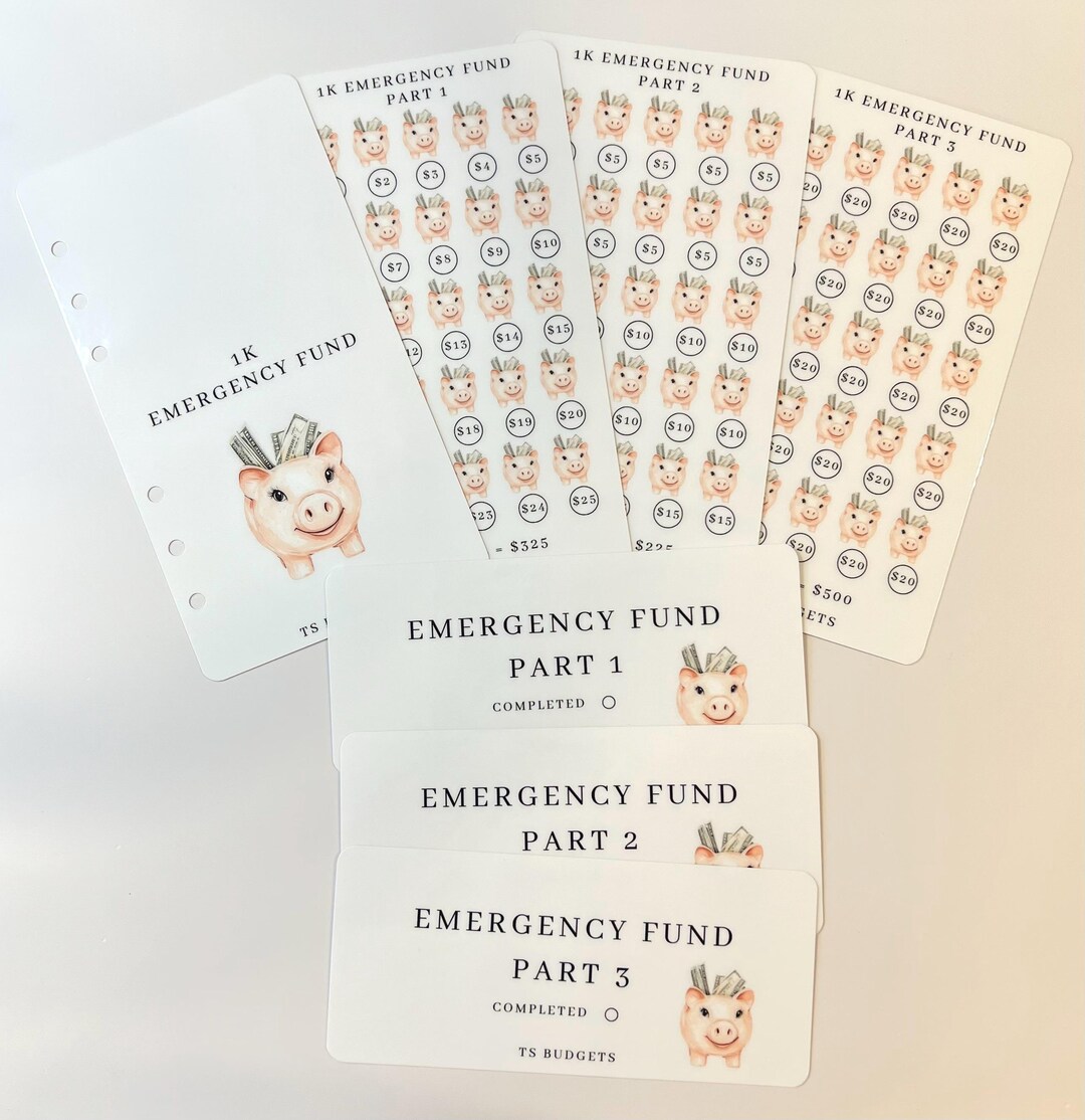 1K Emergency Fund Bundle ( 4 Dashboards + 3 Placeholders) - Etsy