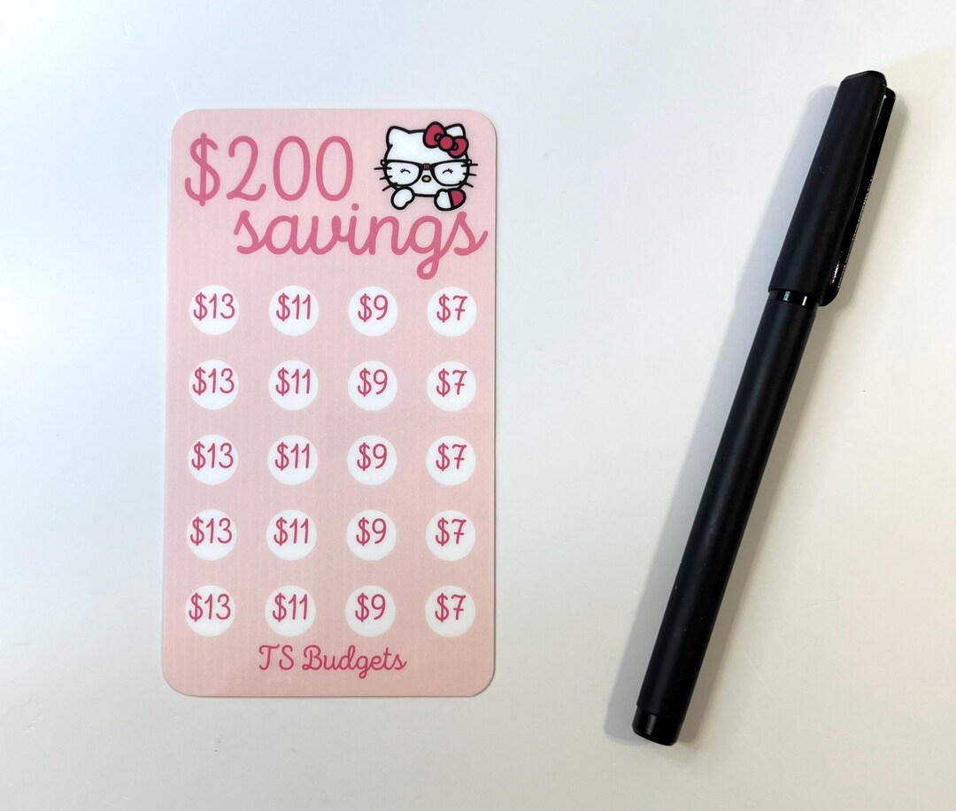 200 Dollar Savings Script Mini Savings Challenge - Etsy