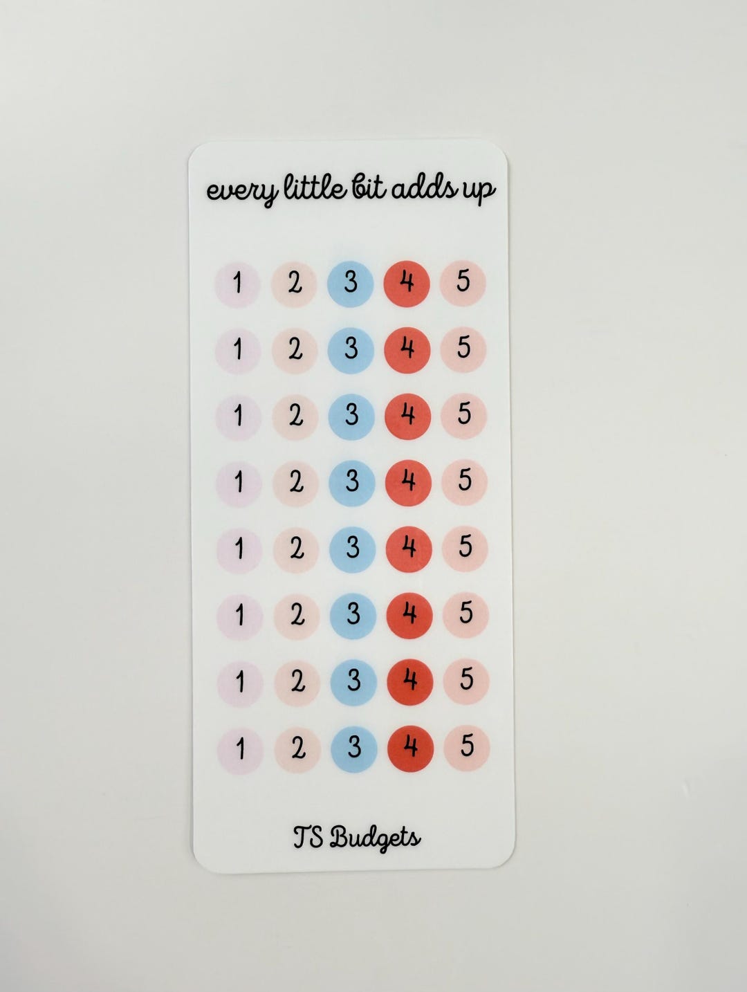 Every Little Bit Adds up Savings Tracker (regular Size) - Etsy