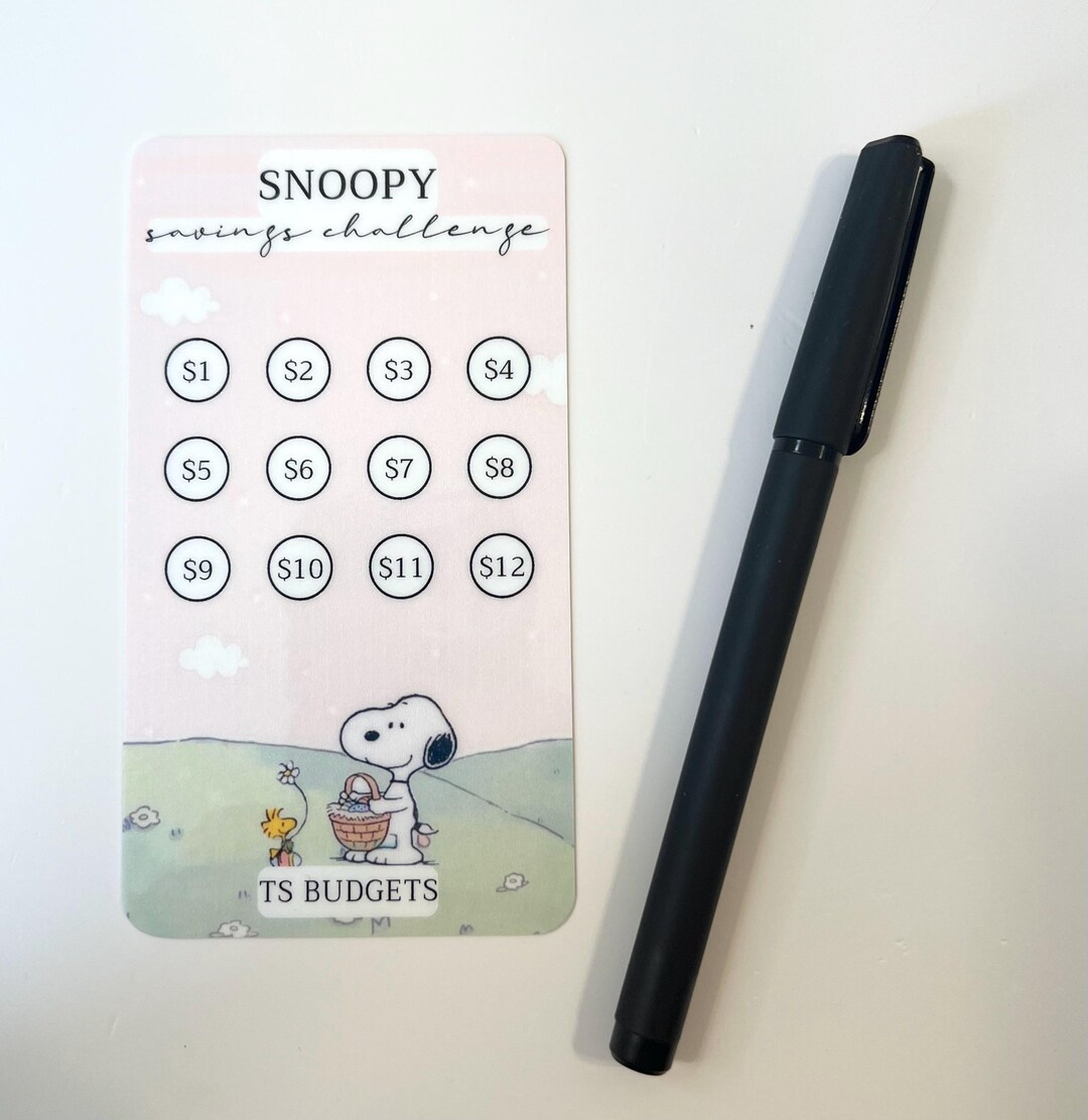 Snoopy Mini Savings Challenge - Etsy