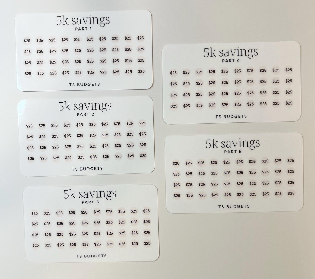 5K Mini Challenges (5 Trackers) - Etsy