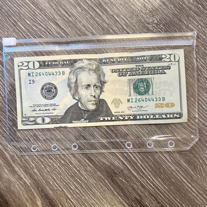 Zipper Cash Envelopes - Etsy