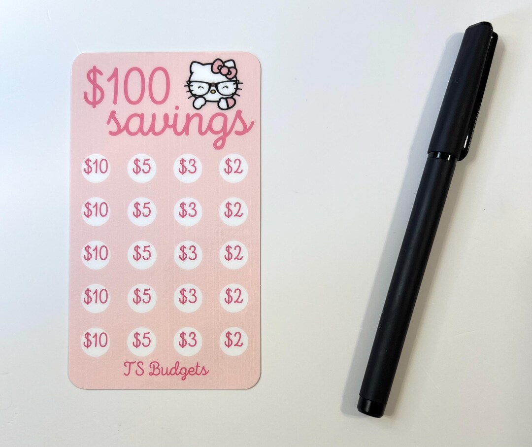 100 Dollar Savings Script Mini Savings Challenge - Etsy