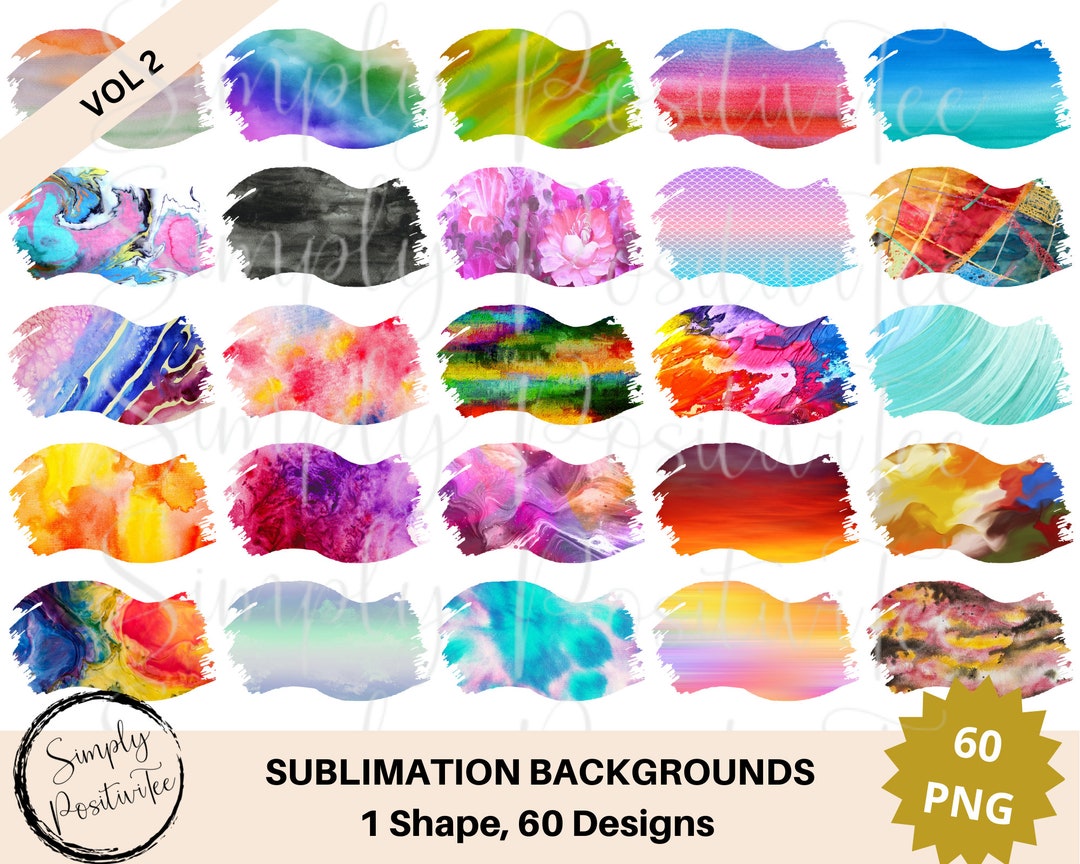 Sublimation Background Bundle 60 PNG Sublimation Designs Transparent ...