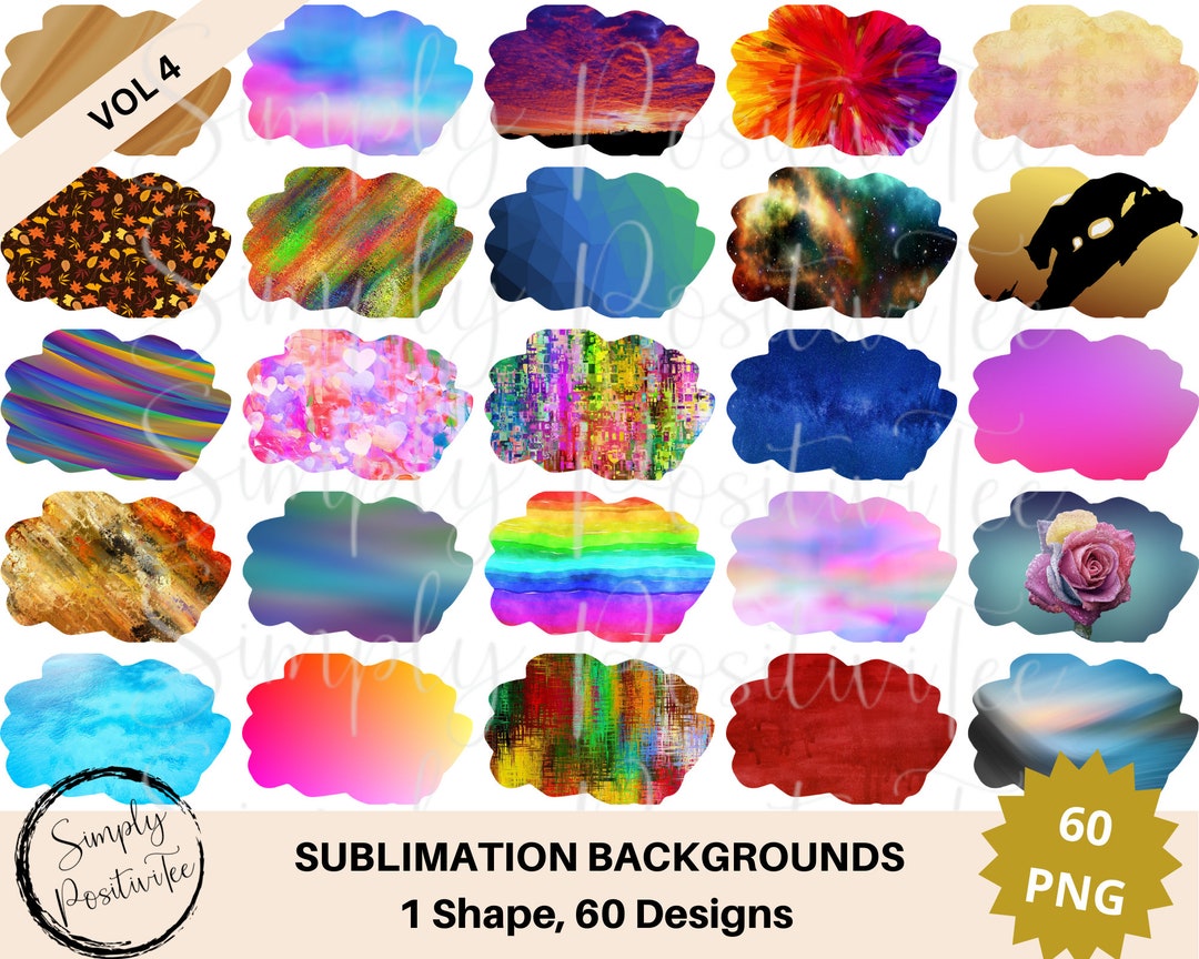 Sublimation Background Bundle 60 PNG Sublimation Designs Transparent ...