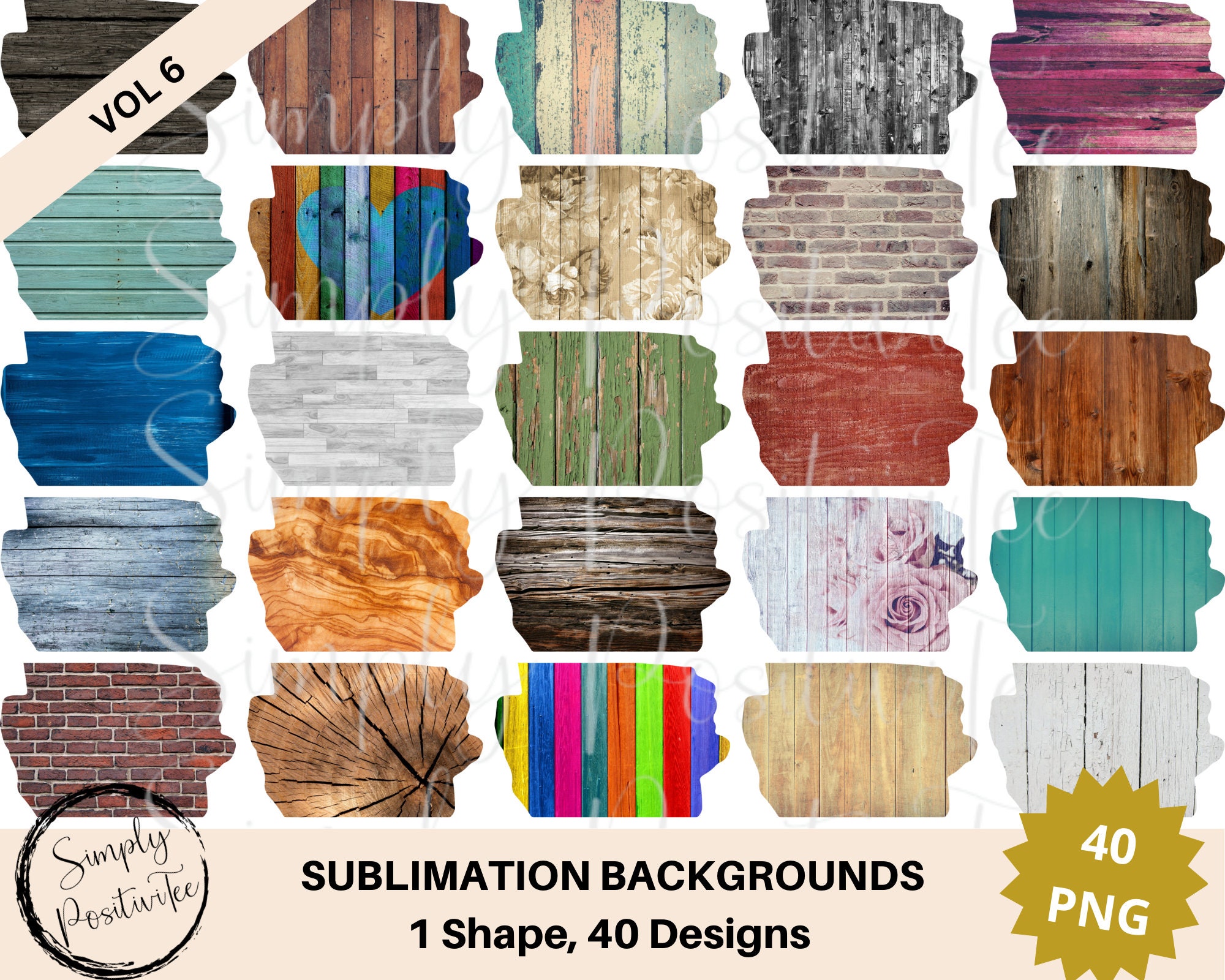 Sublimation Background Bundle 40 PNG Sublimation Designs - Etsy