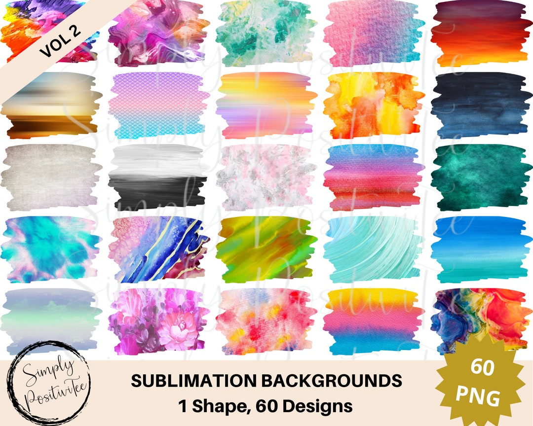 Sublimation Background Bundle 60 PNG Sublimation Designs Transparent ...