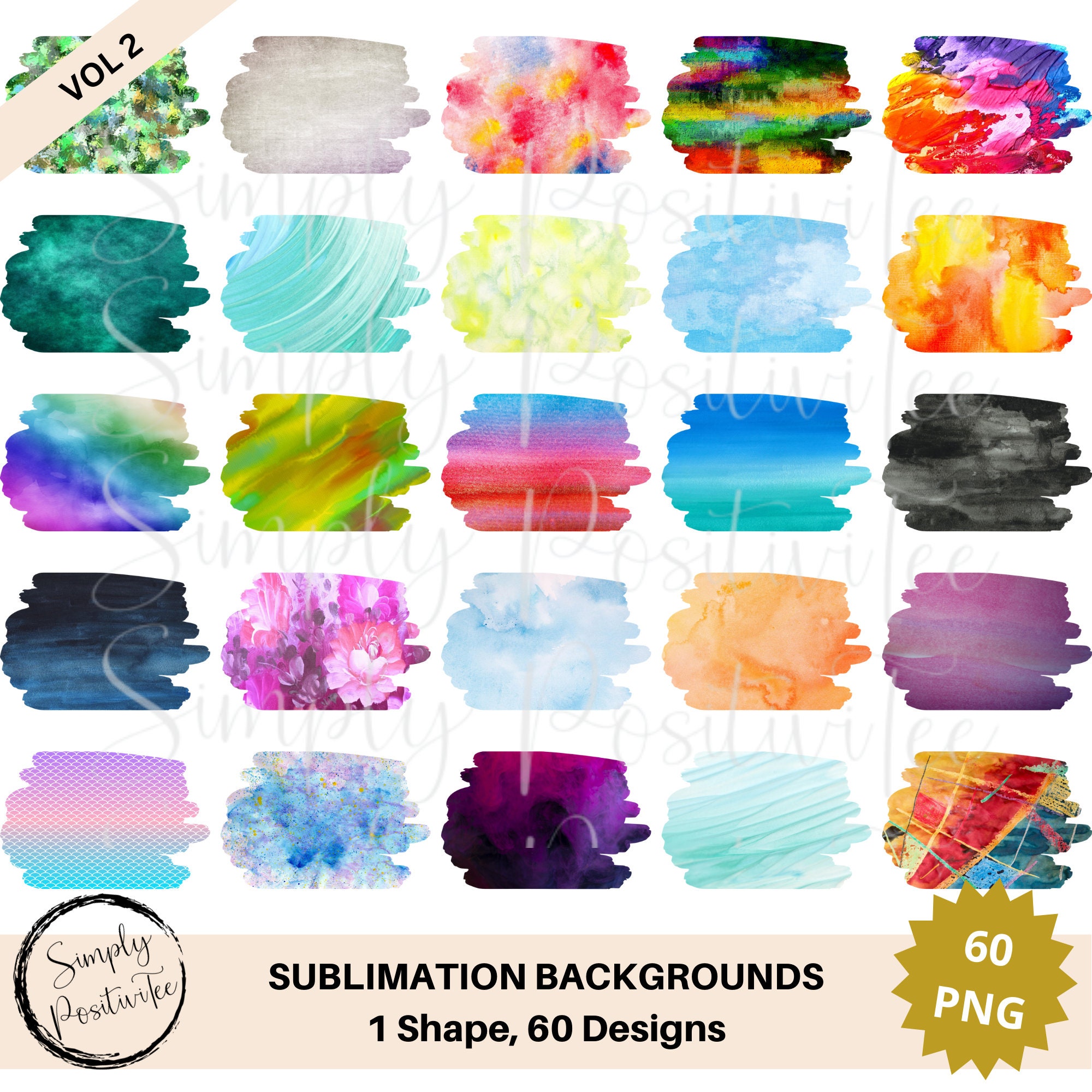 Sublimation Background Bundle 60 PNG Sublimation Designs Transparent ...