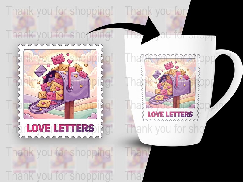 Love Letters Mailbox PNG, Valentine Clipart (digital Download) - Etsy