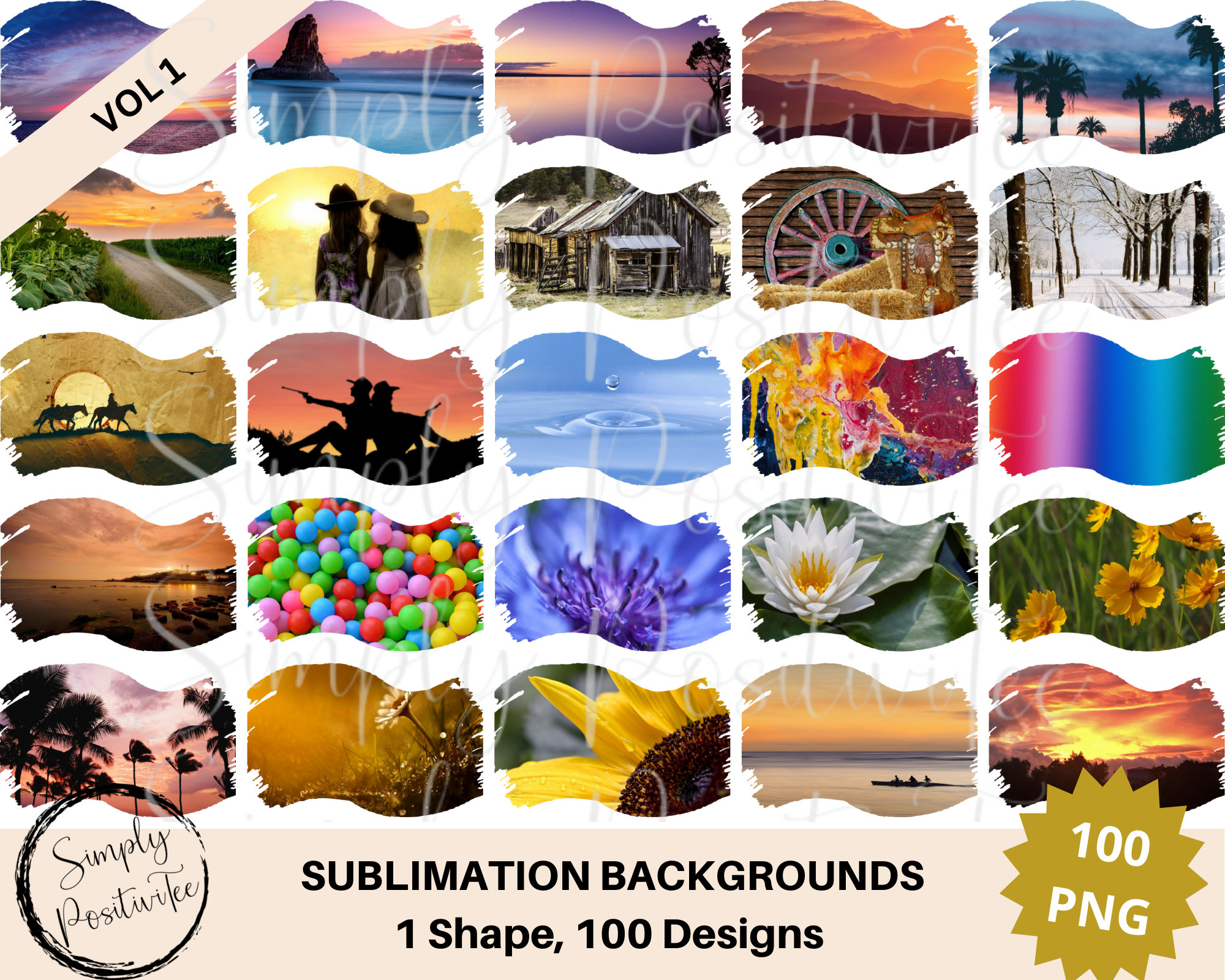 Sublimation Background Bundle 100 PNG Sublimation Designs Transparent ...