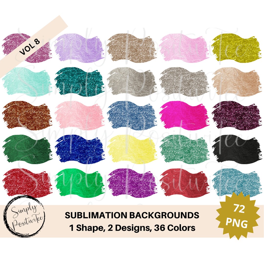 Sublimation Background Bundle | 72 PNG Sublimation Designs ...