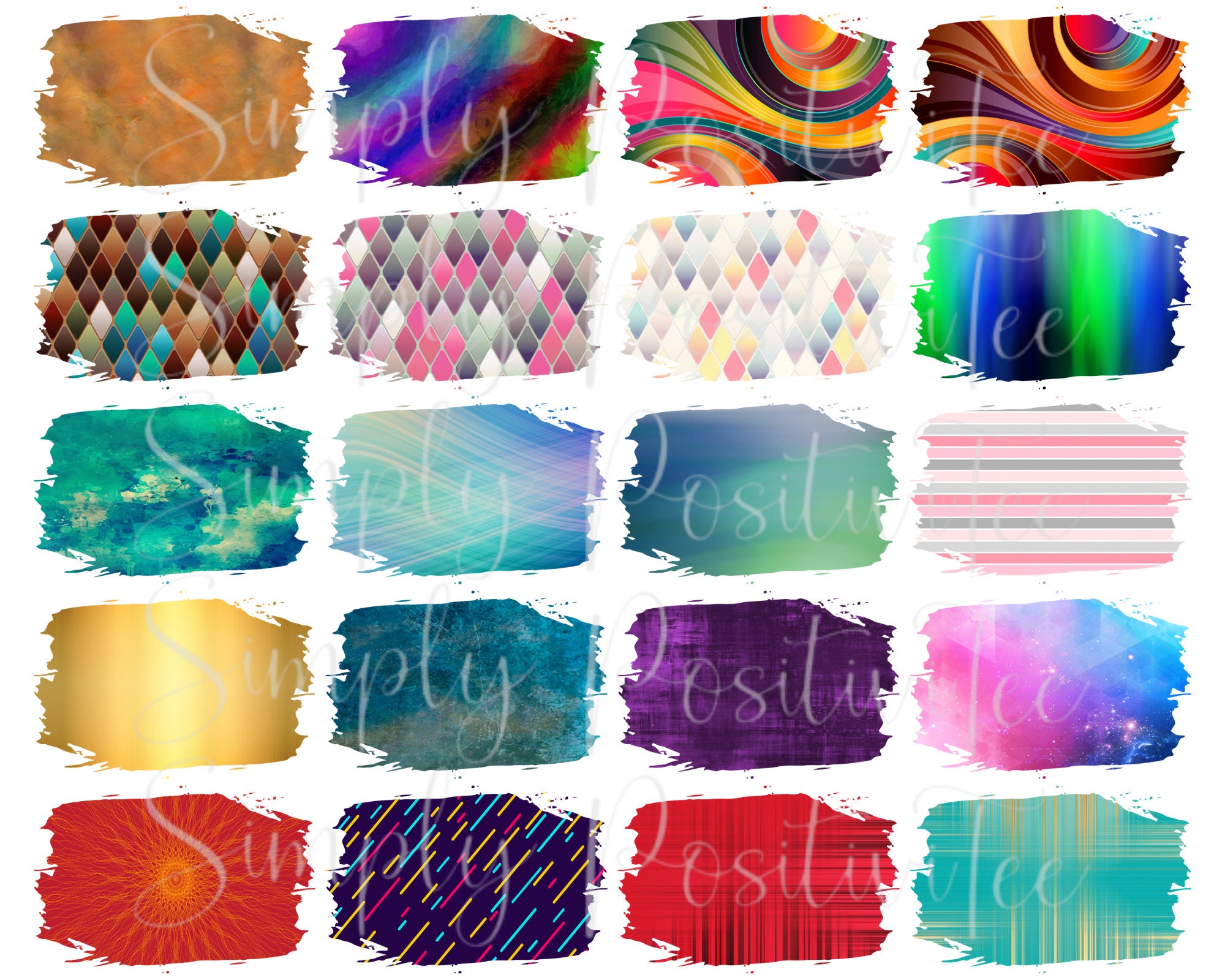 Sublimation Background Bundle | 60 PNG Sublimation Designs ...
