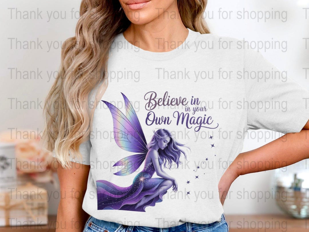 Fairy Digital Download, Believe in Magic Design, PNG Printable Art, 300 ...