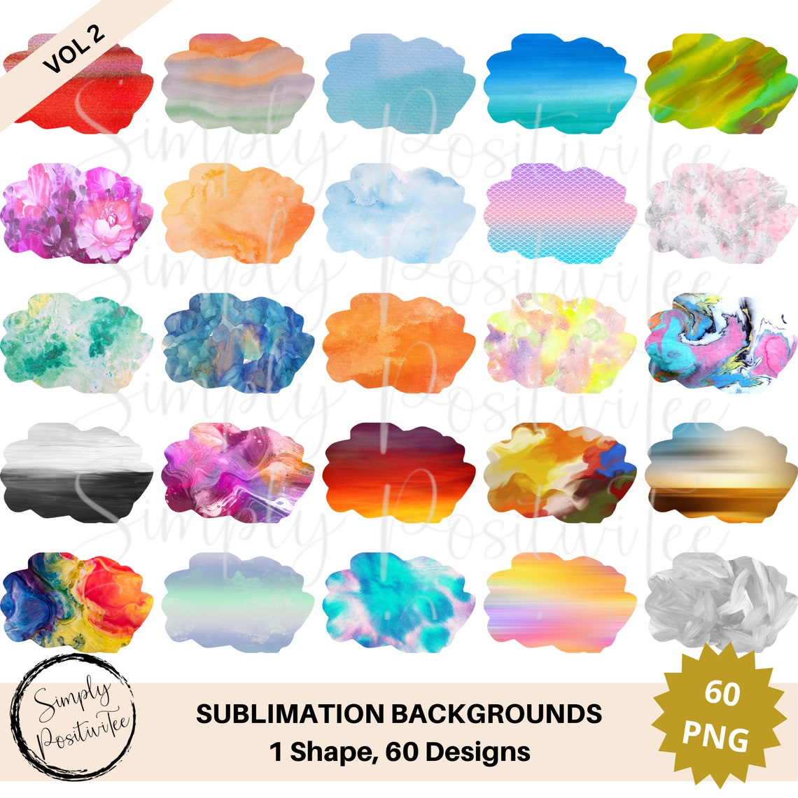 Sublimation Background Bundle 60 PNG Sublimation Designs Transparent ...