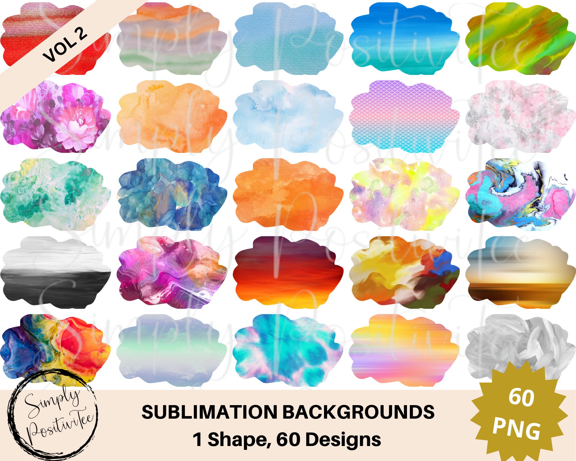 Sublimation Background Bundle 60 PNG Sublimation Designs Transparent ...