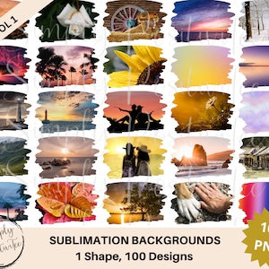Sublimation Background Bundle 100 PNG Sublimation Designs Transparent ...