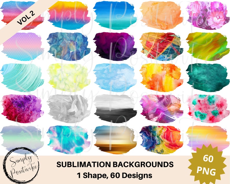 Sublimation Background Bundle 60 PNG Sublimation Designs - Etsy
