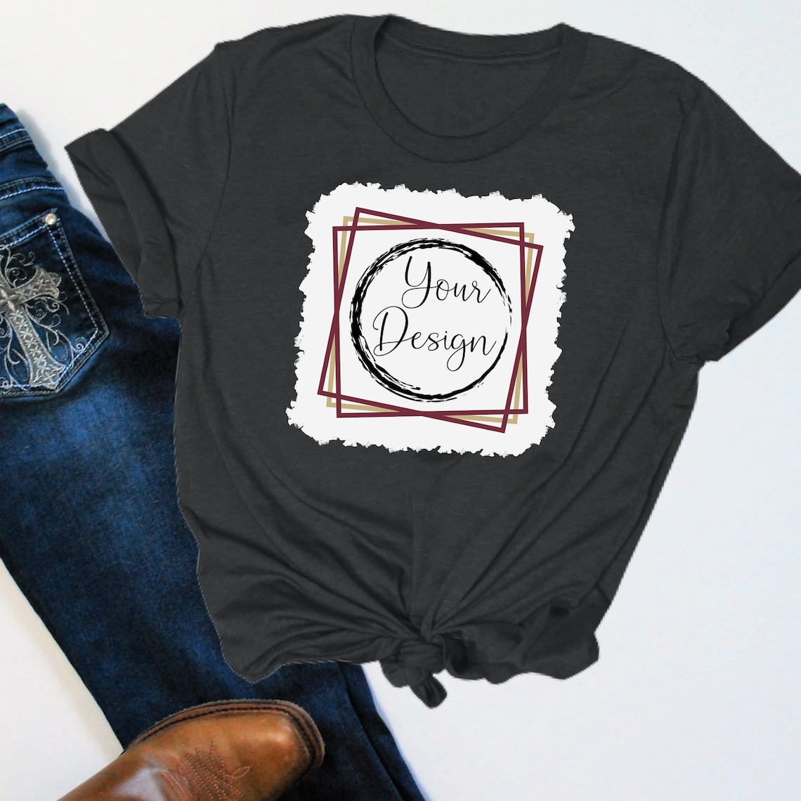 Garnet & Gold Background Bundle Frame and Splatter - Etsy