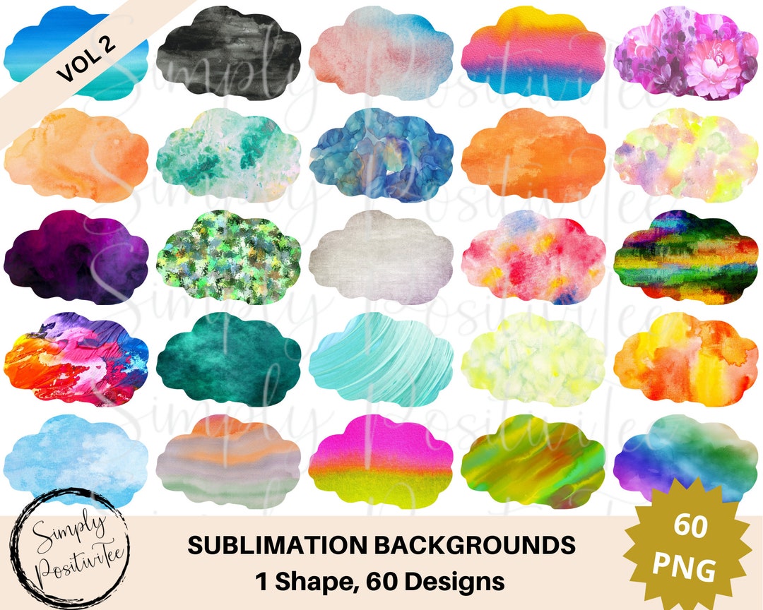 Sublimation Background Bundle 60 PNG Sublimation Designs Transparent ...