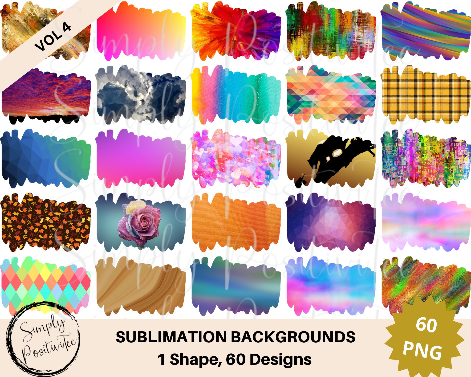 Sublimation Background Bundle 60 PNG Sublimation Designs Transparent ...
