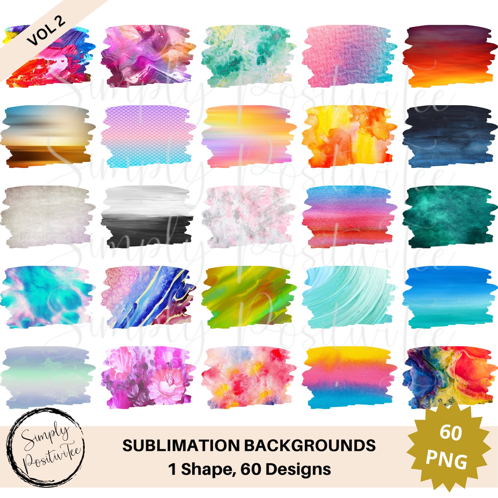 Sublimation Background Bundle: 60 PNG Designs (digital Download) - Etsy