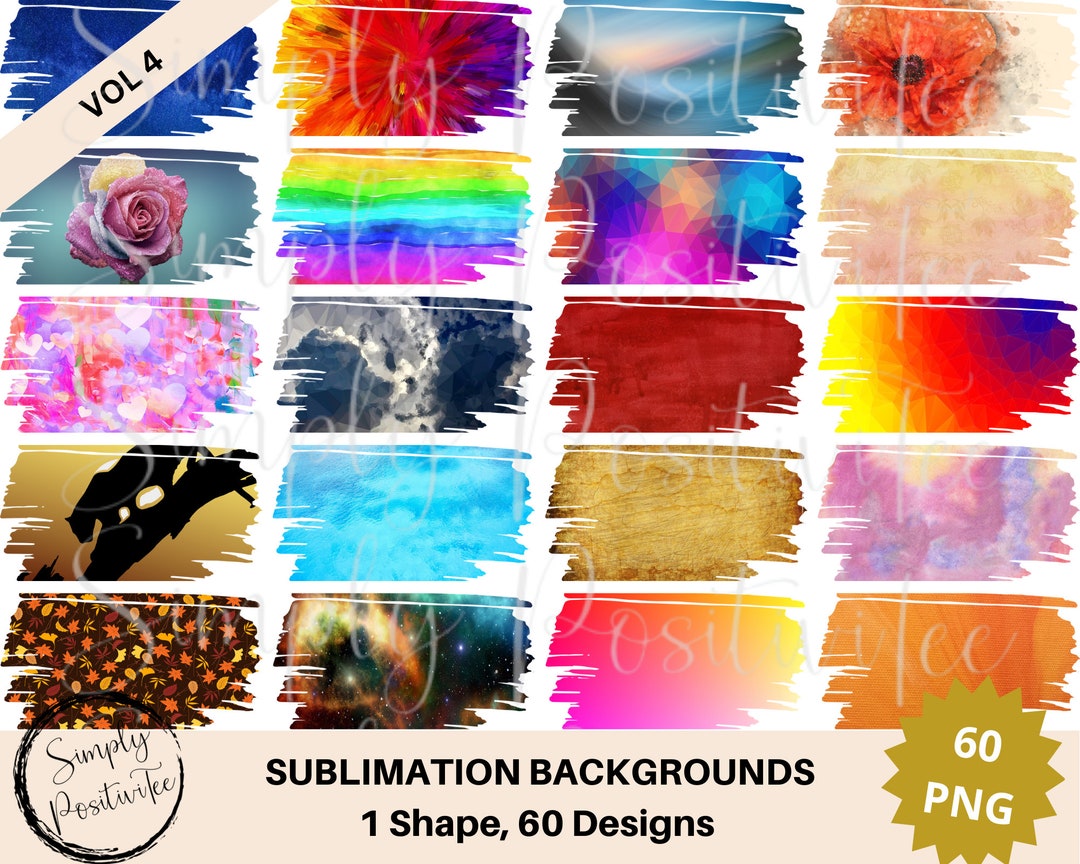 Sublimation Background Bundle 60 PNG Sublimation Designs Transparent ...