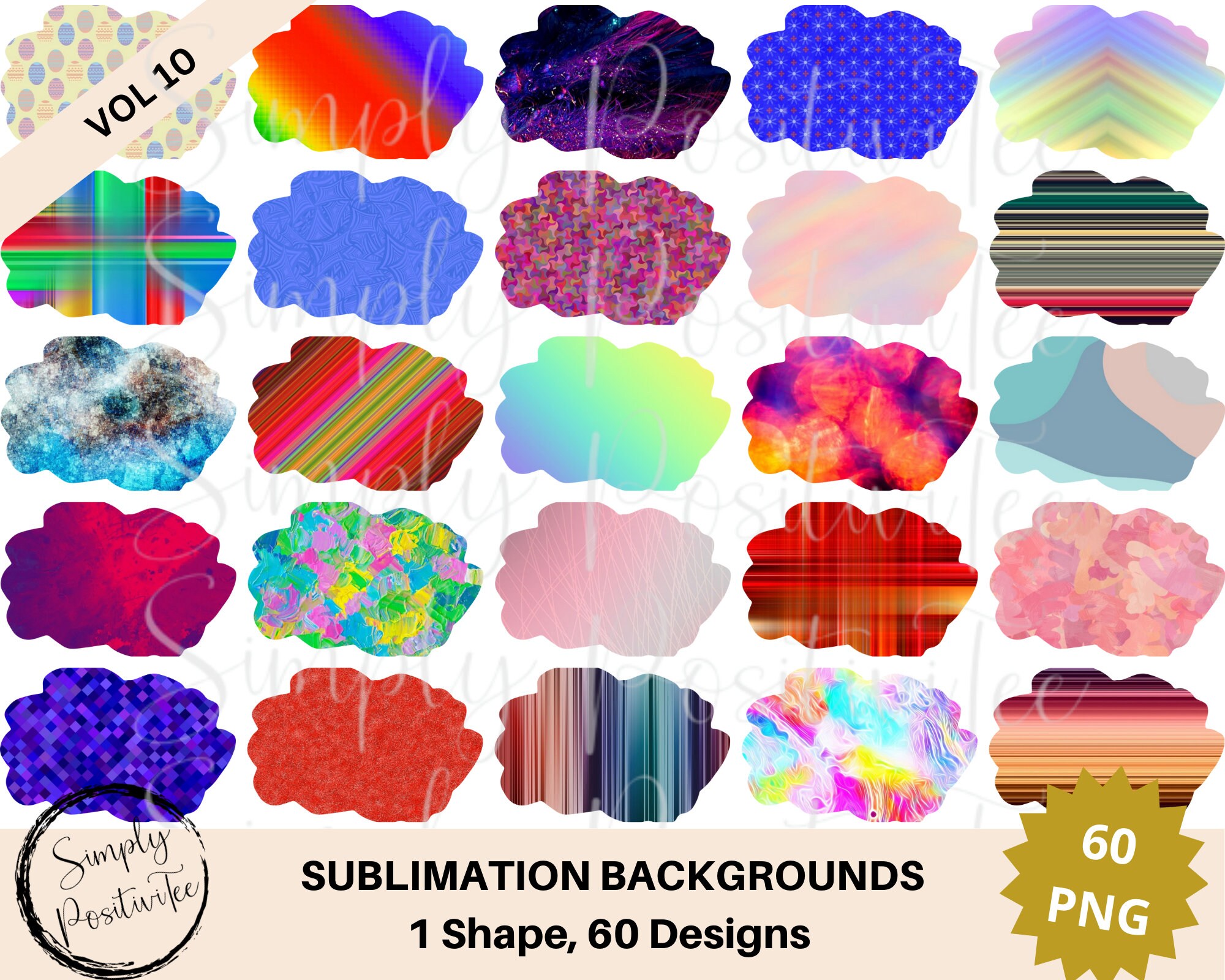 Sublimation Background Bundle 60 PNG Sublimation Designs Transparent ...