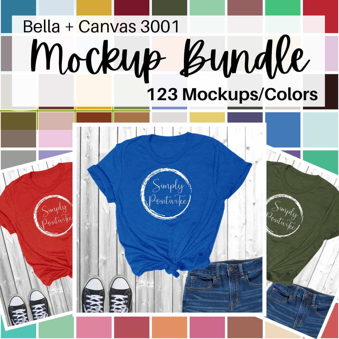 120+ Mockup Bundle | Shirt Mockup Bundle | Bella Canvas Mockup | Shirt ...