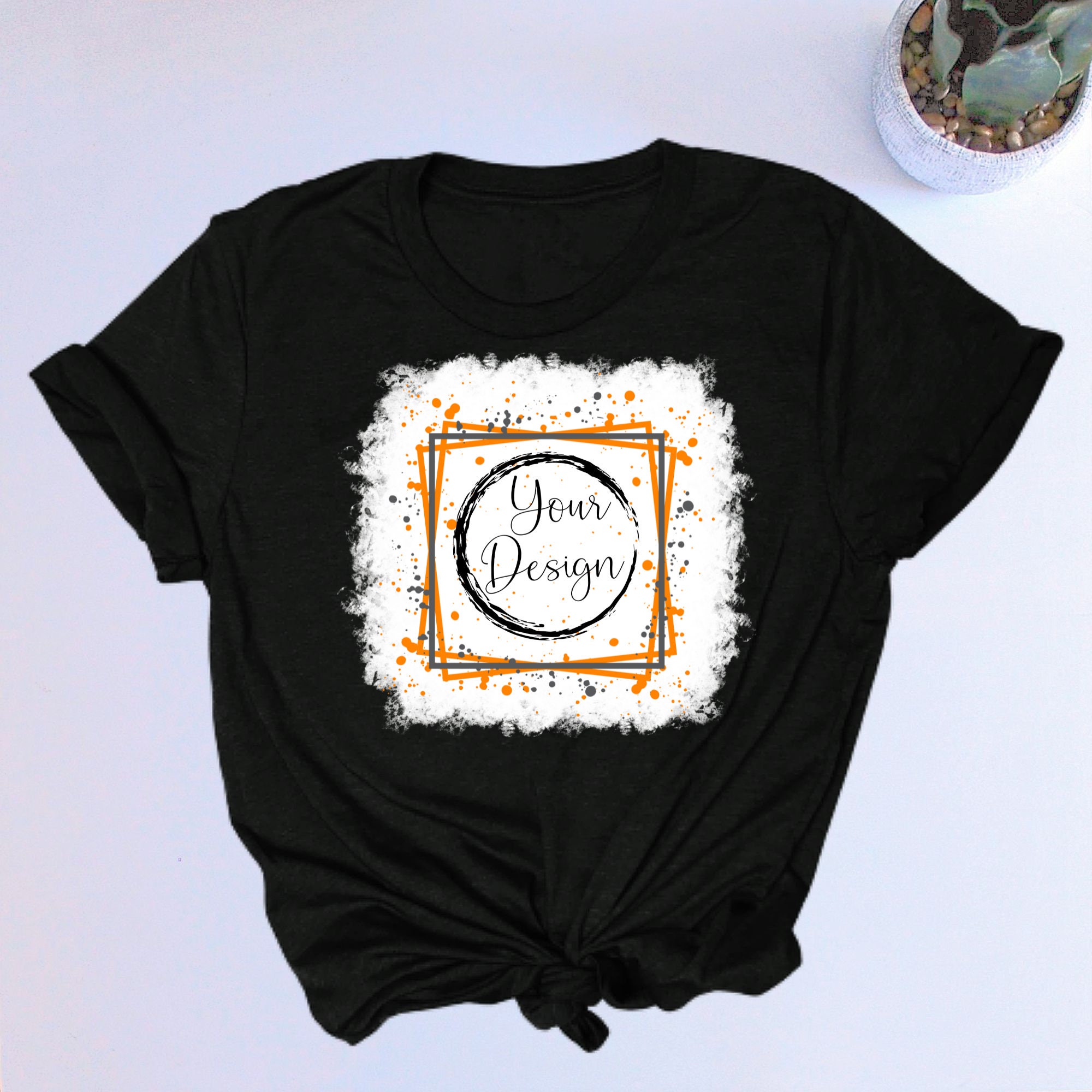 Orange & Smokey Frame Background Sublimation Frame Transparent Frame ...