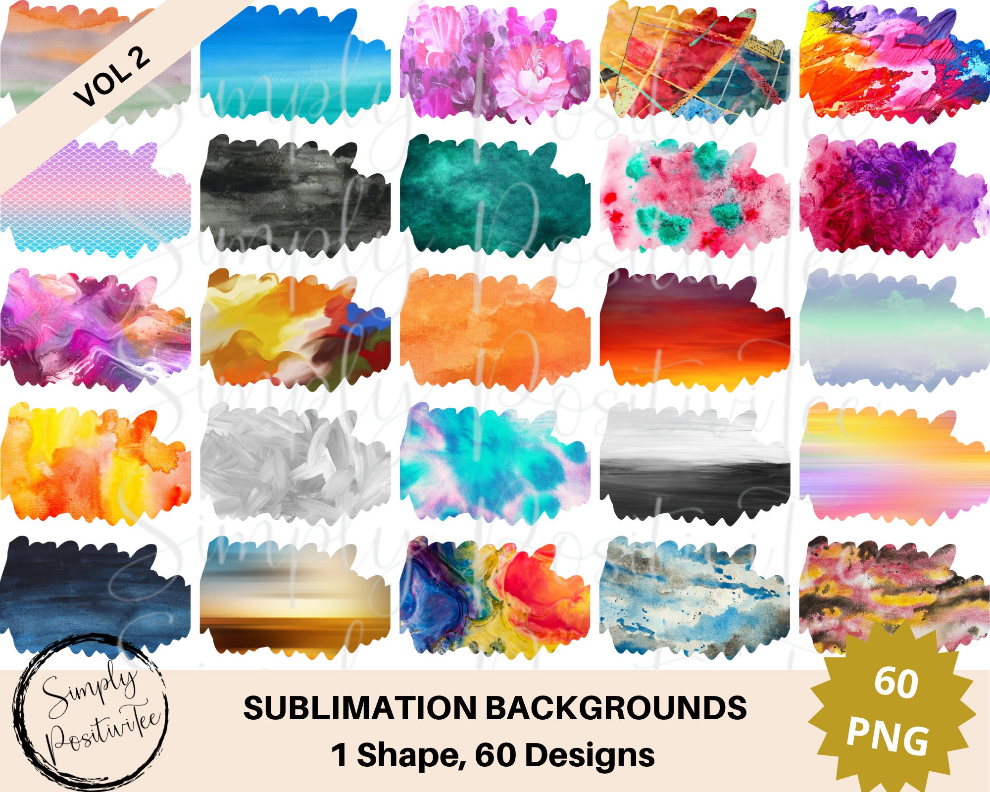 Sublimation Background Bundle 60 PNG Sublimation Designs - Etsy