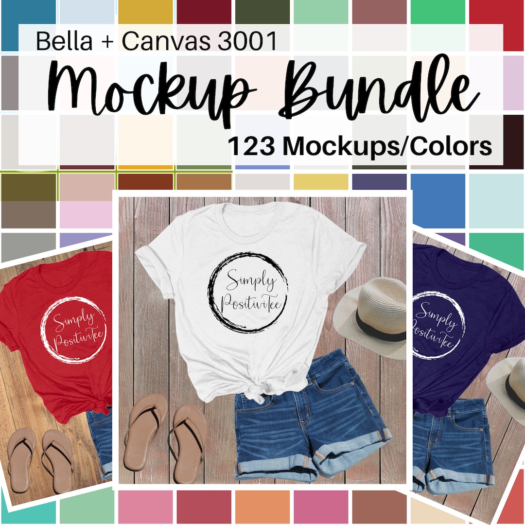 120+ Mockup Bundle | Shirt Mockup Bundle | Bella Canvas Mockup | Shirt ...
