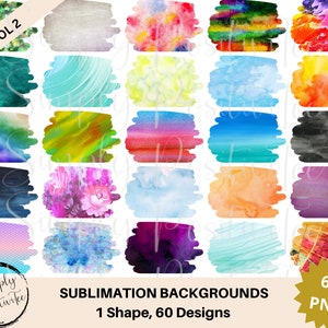 Sublimation Background Bundle 60 PNG Sublimation Designs Transparent ...