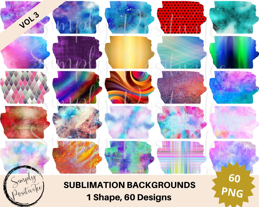 Sublimation Background Bundle: 60 PNG Designs (digital Download) - Etsy