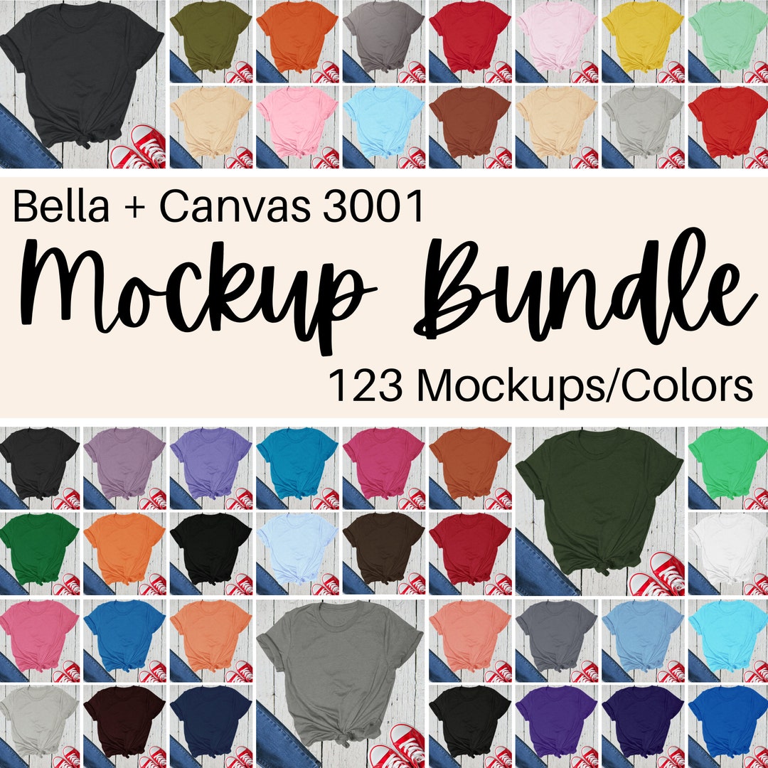 120+ Mockup Bundle | Shirt Mockup Bundle | Bella Canvas Mockup | Shirt ...