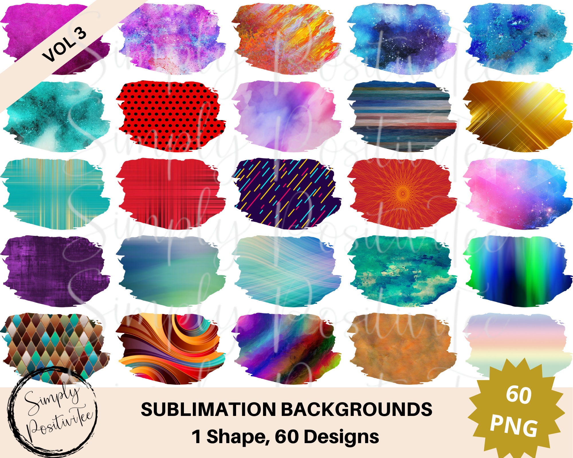 Sublimation Background Bundle 60 PNG Sublimation Designs Transparent ...