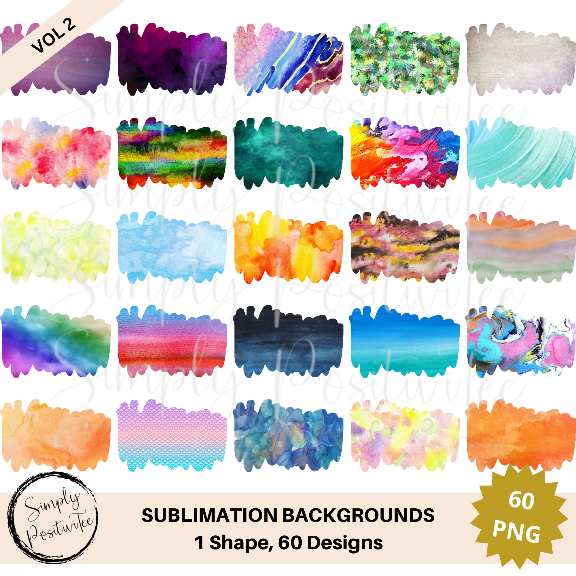 Sublimation Background Bundle 60 PNG Sublimation Designs Transparent ...