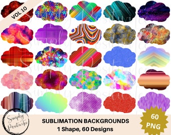 Sublimation Background Bundle 60 PNG Sublimation Designs Transparent ...